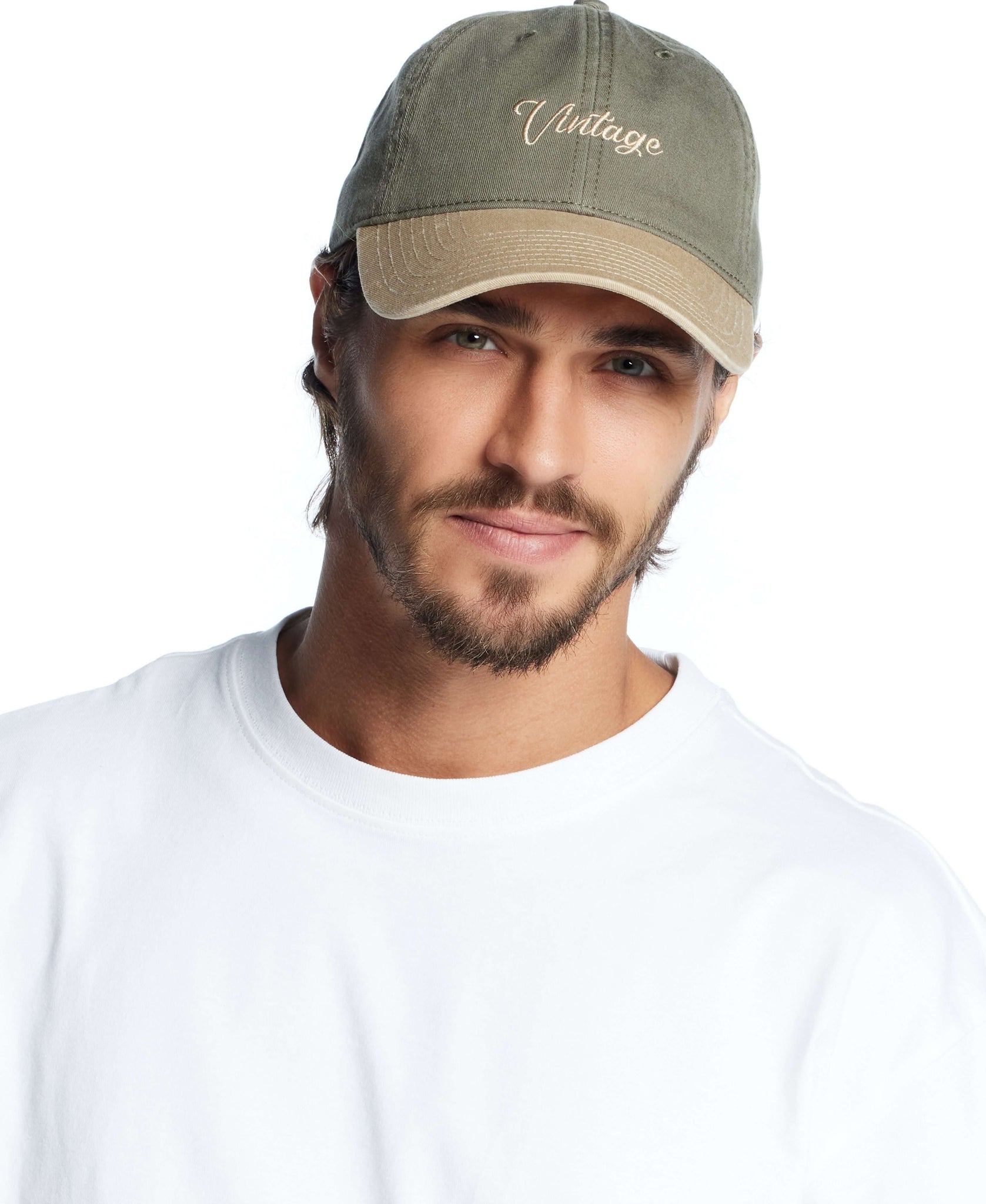 Script Vintage Hat in Olive - Adjustable Fit – Weatherproof® Vintage